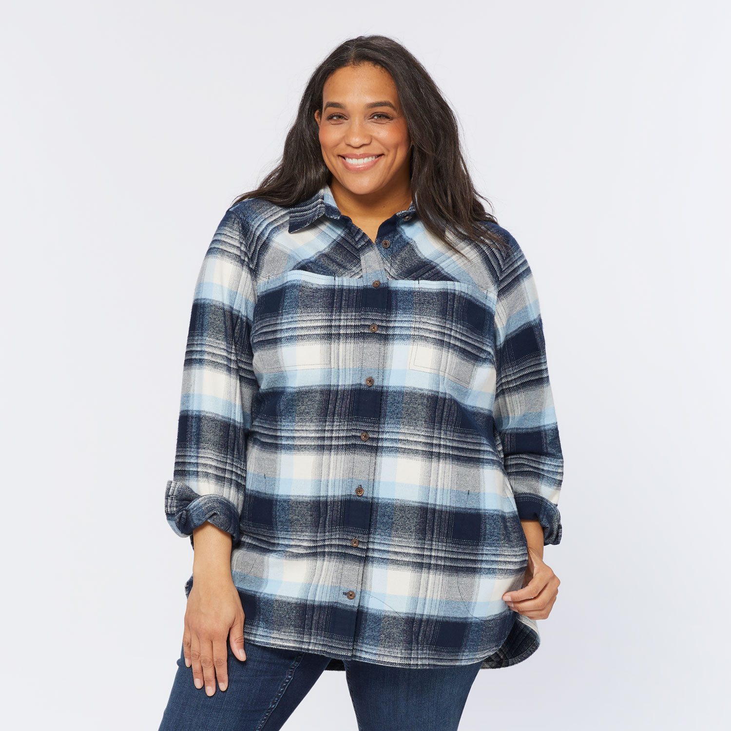 Women's Plus Folklore Flannel Tunic | Duluth Trading Company